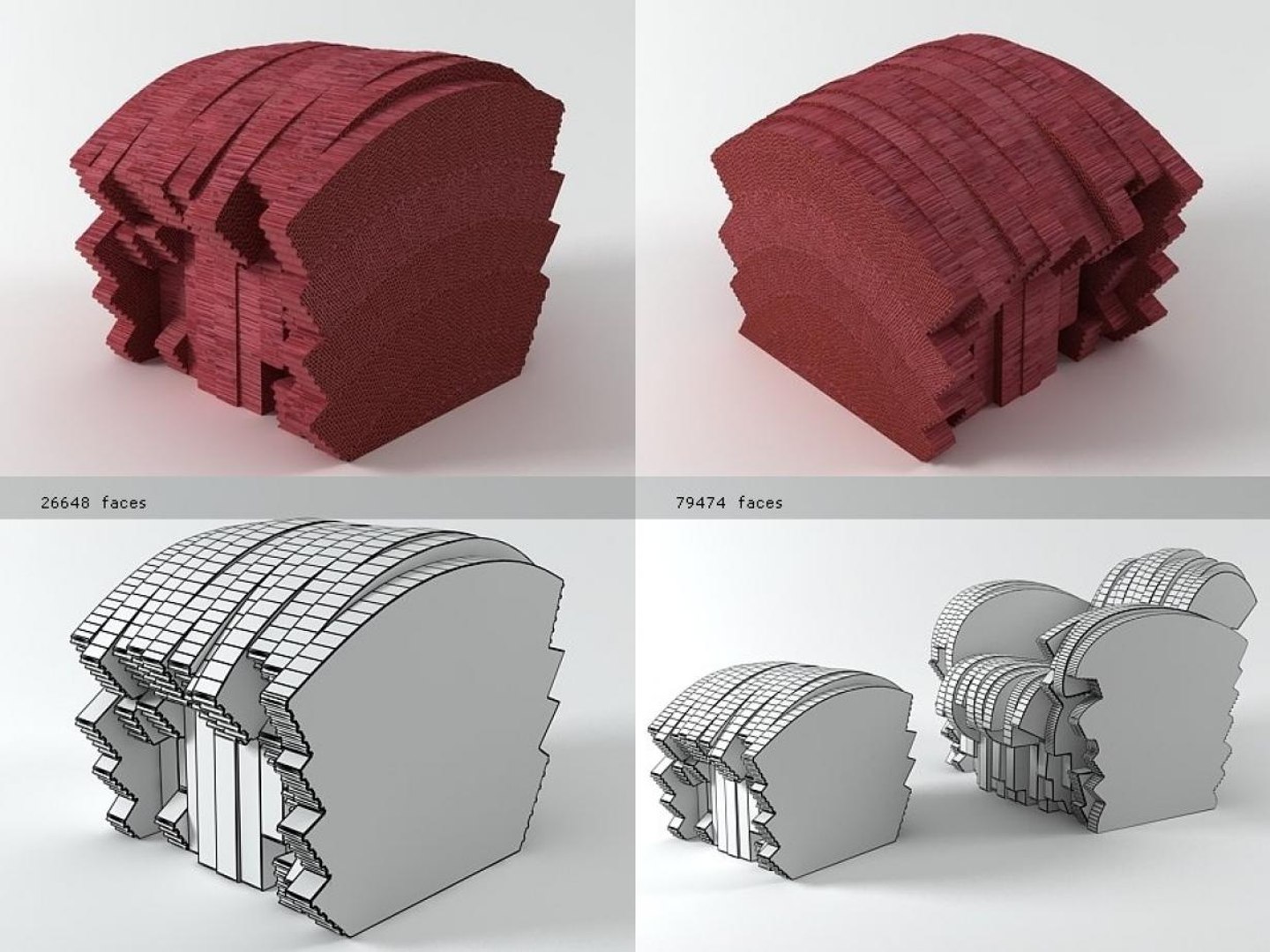 3D Stripe Red Beaver - TurboSquid 1183128