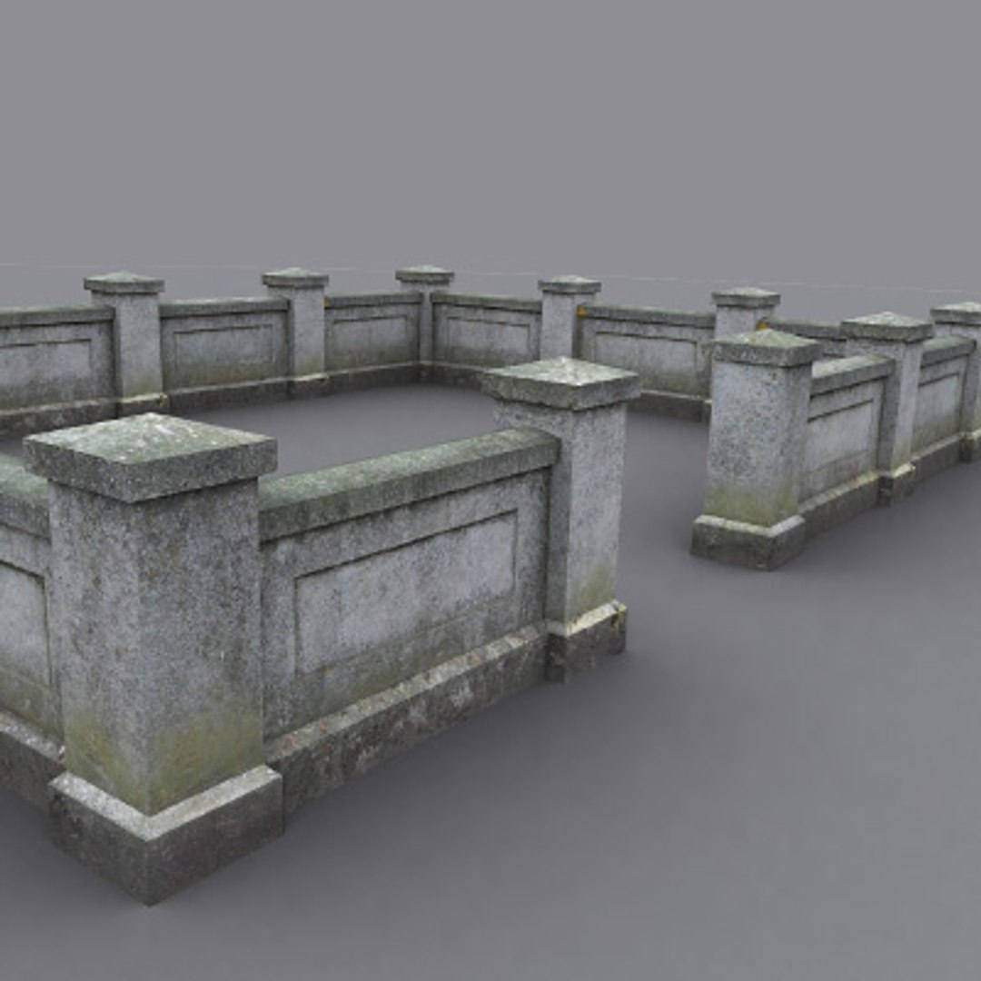 Old Fashioned Wall 3d Max