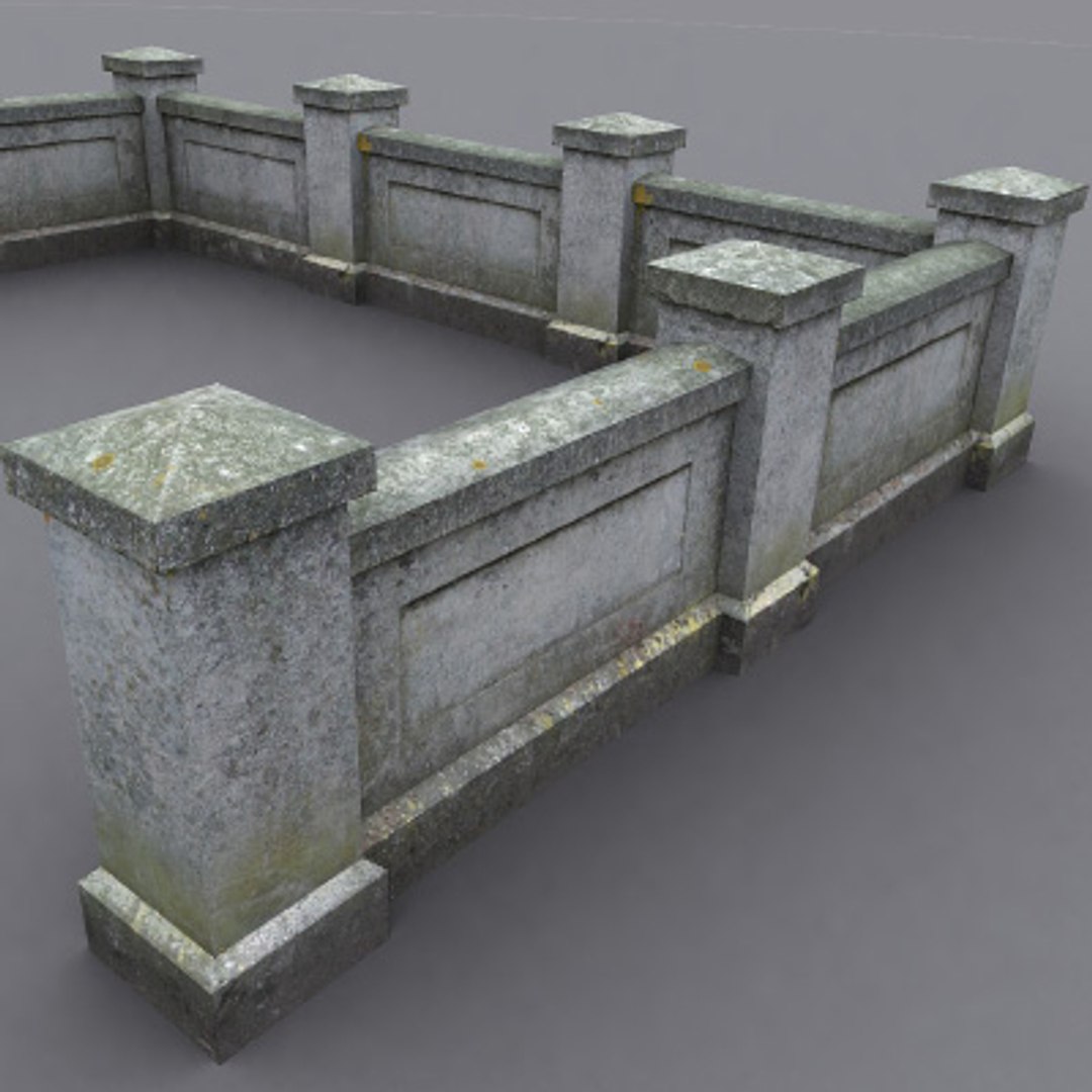 Old Fashioned Wall 3d Max