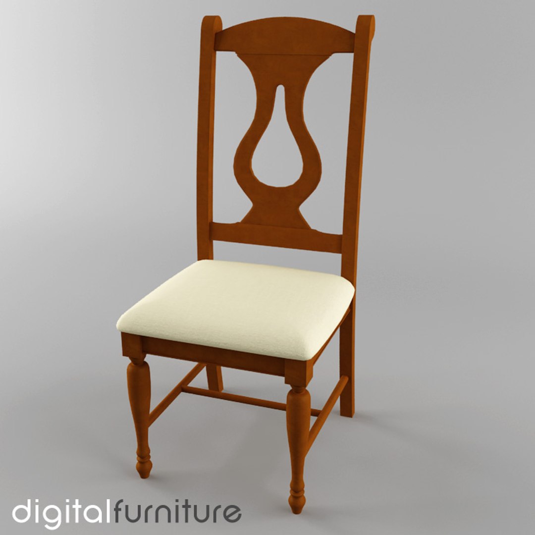 dining chair 3d 3ds