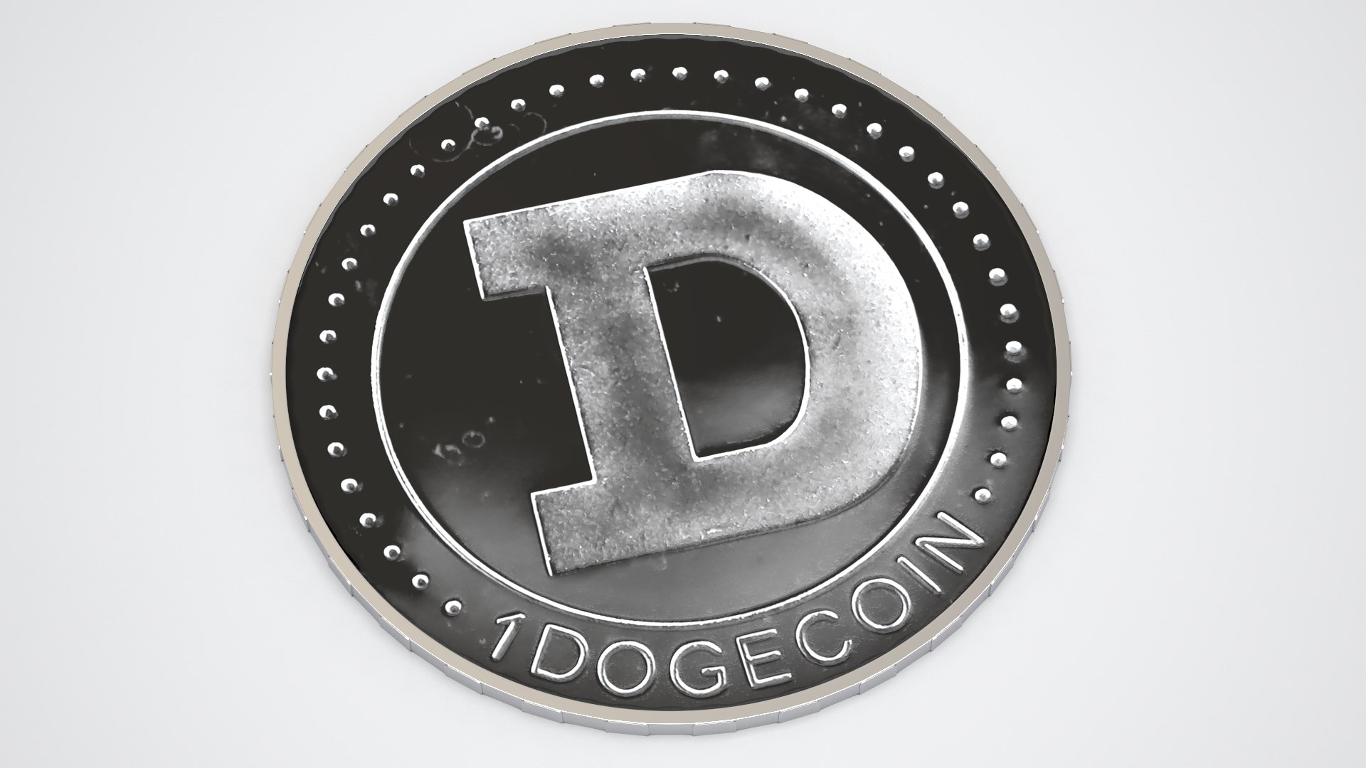 3D Model Silver Doge Coin - TurboSquid 2385008