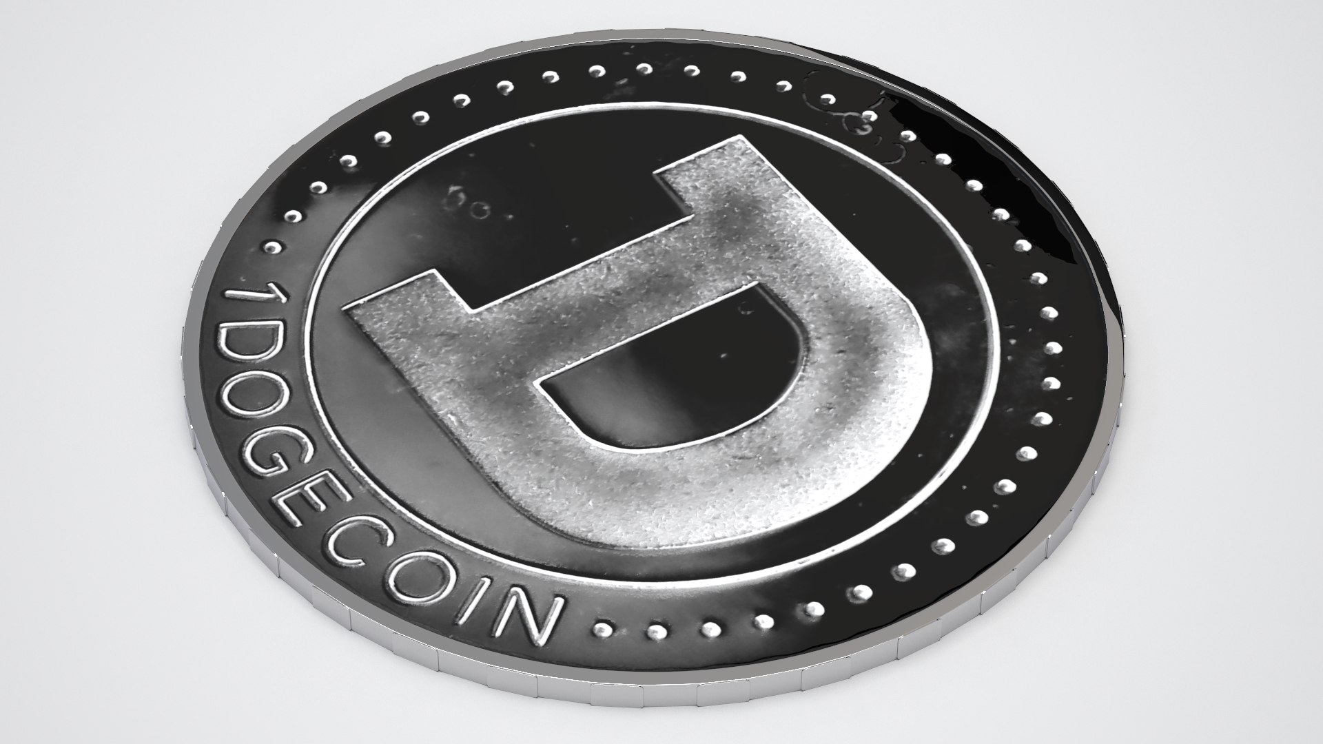 3D Model Silver Doge Coin - TurboSquid 2385008