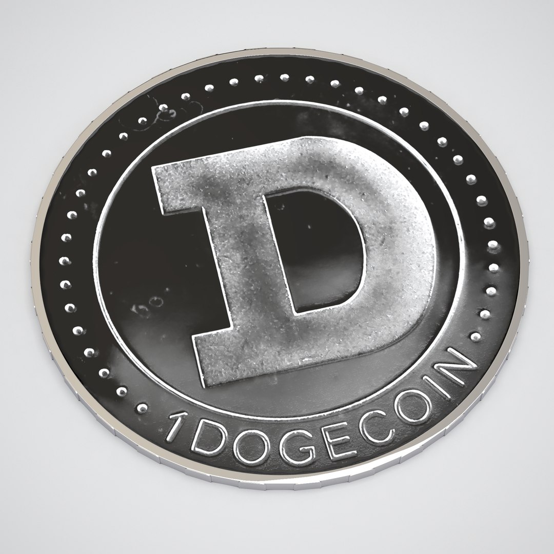 3D Model Silver Doge Coin - TurboSquid 2385008