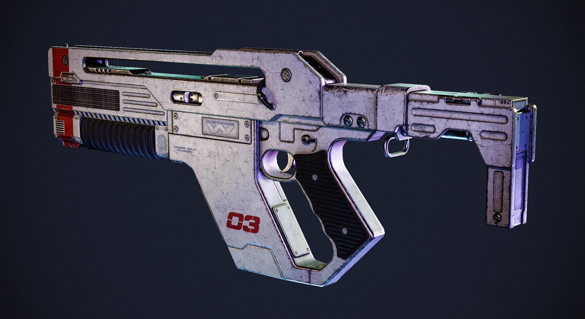 3D Pulse Rifle Model - TurboSquid 2288398
