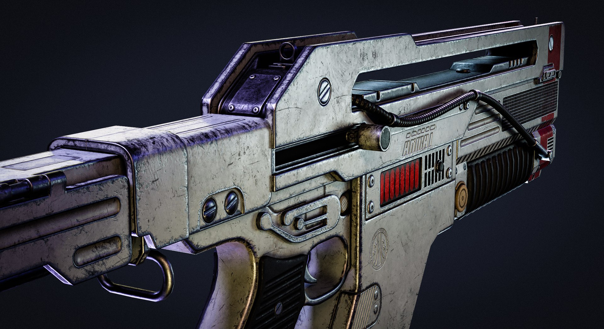 3D Pulse Rifle Model - TurboSquid 2288398