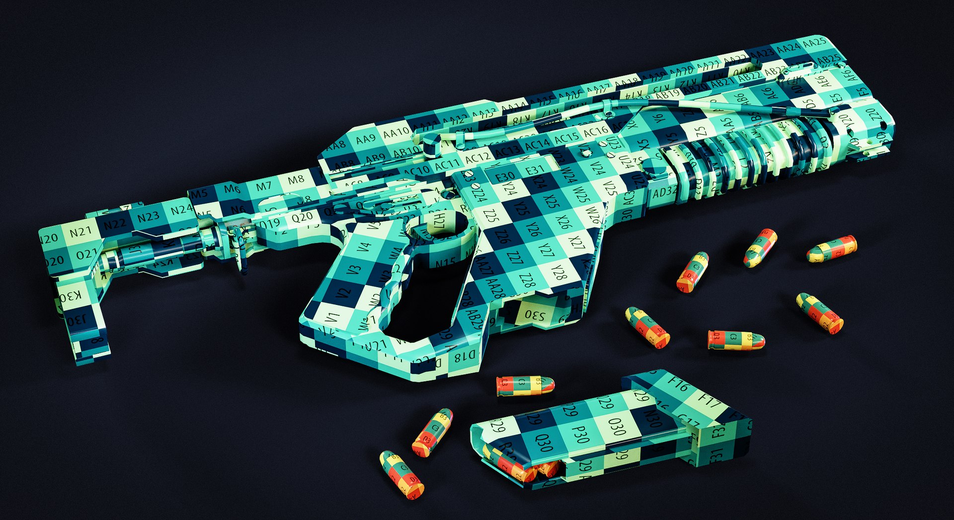 3D Pulse Rifle Model - TurboSquid 2288398