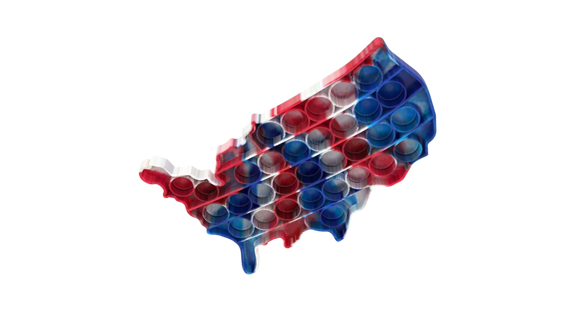 3D United States Map Pop It Fidget Toy - TurboSquid 1784997