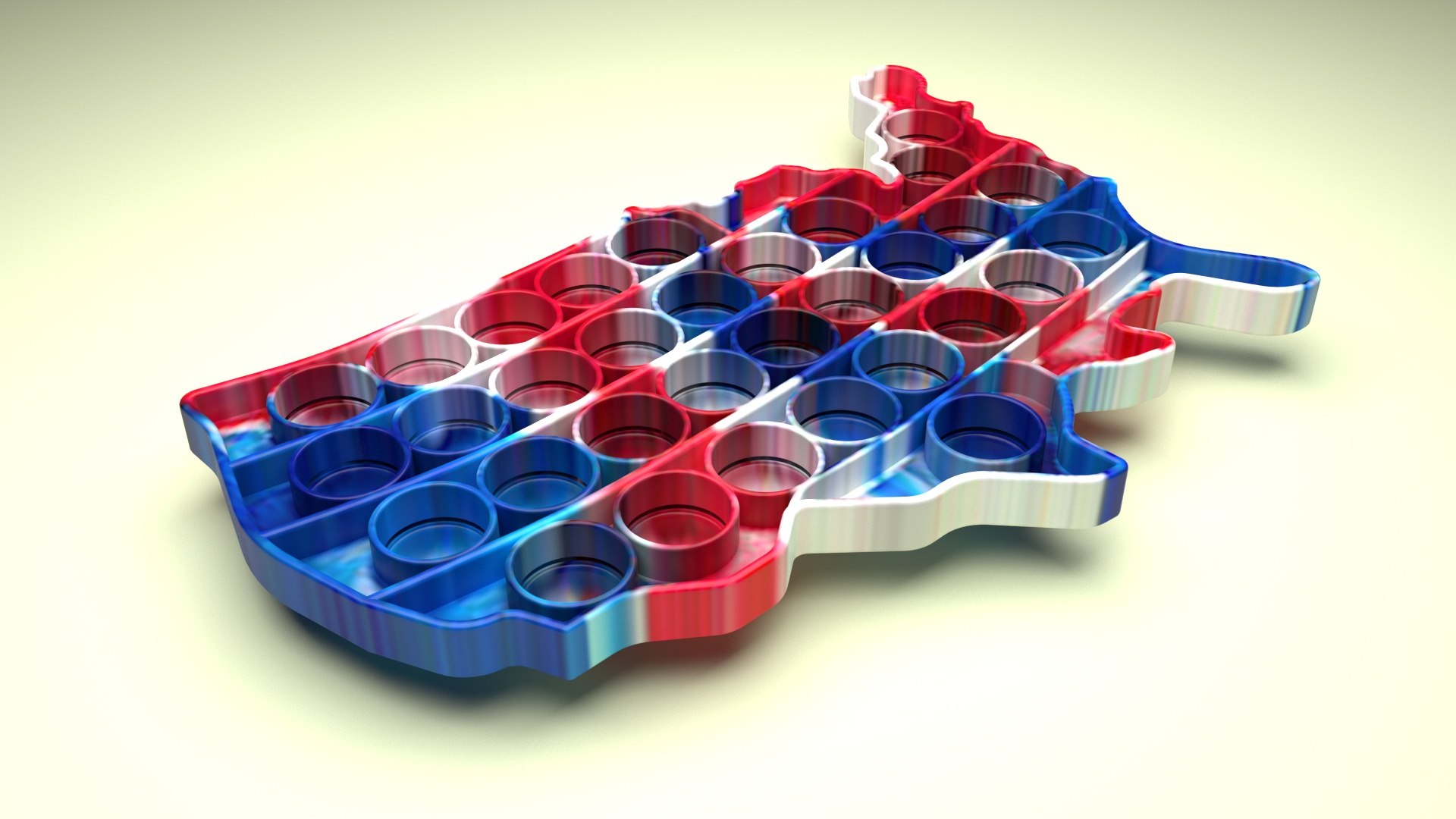 3D United States Map Pop It Fidget Toy - TurboSquid 1784997