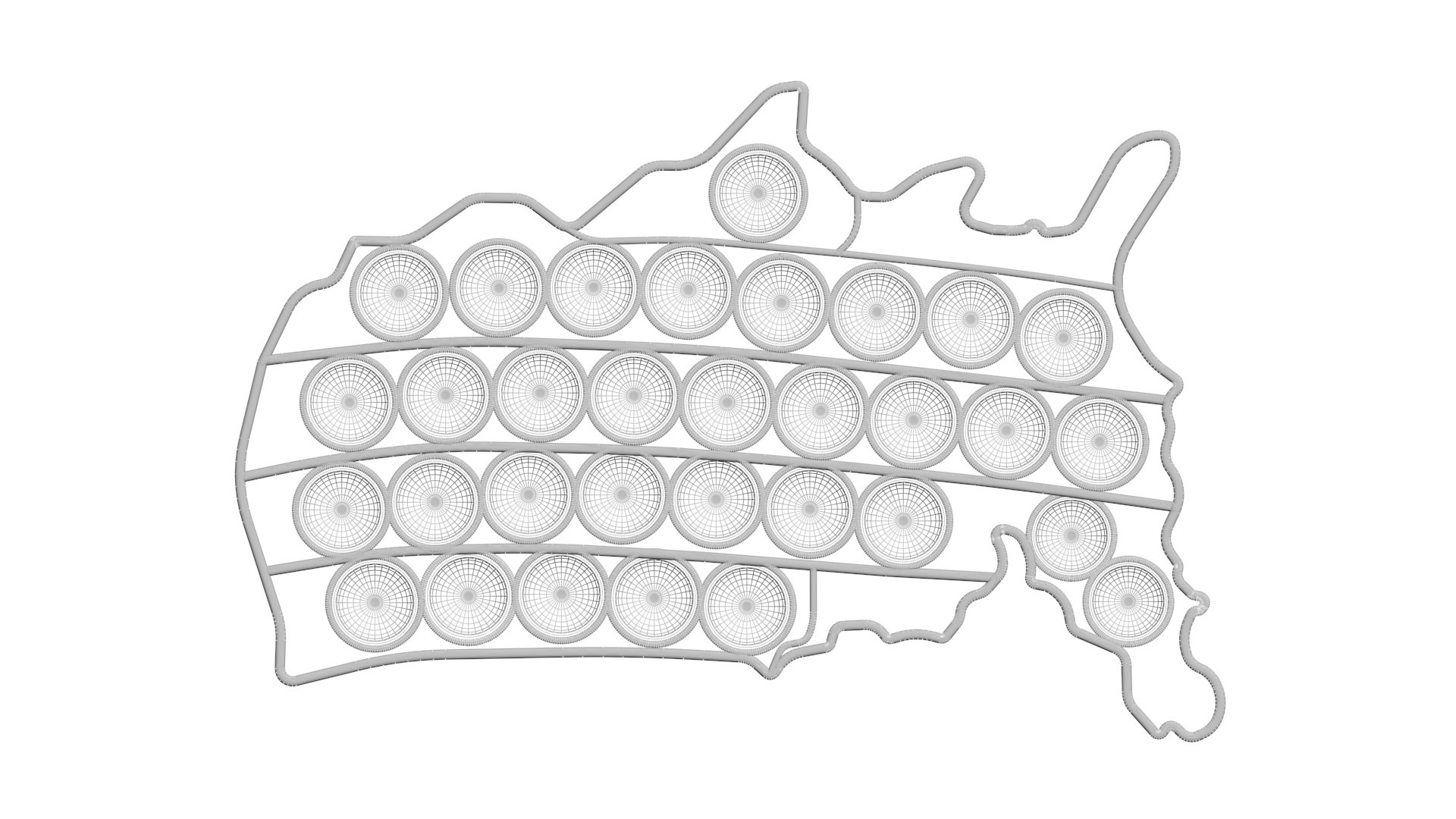 3D United States Map Pop It Fidget Toy - TurboSquid 1784997