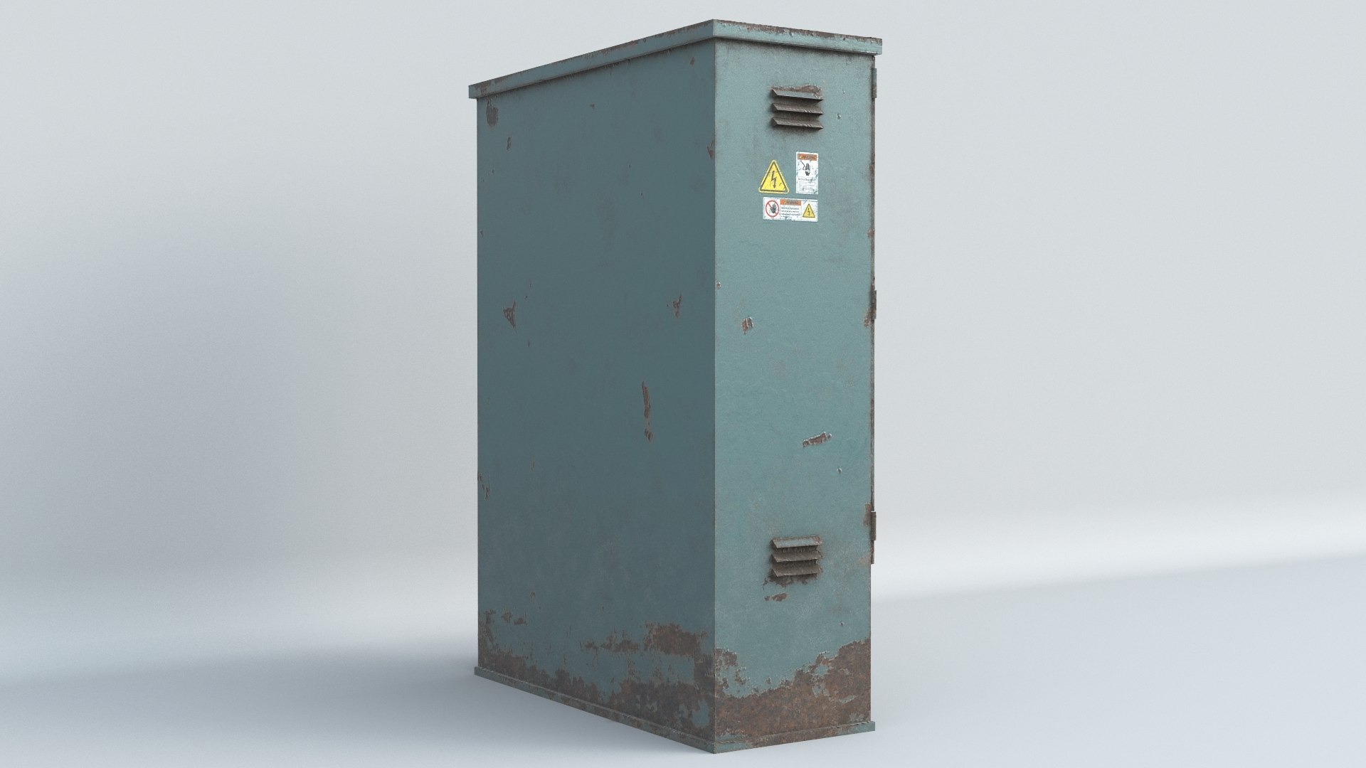 Electric Utility Box Grey 3D Model - TurboSquid 1754170