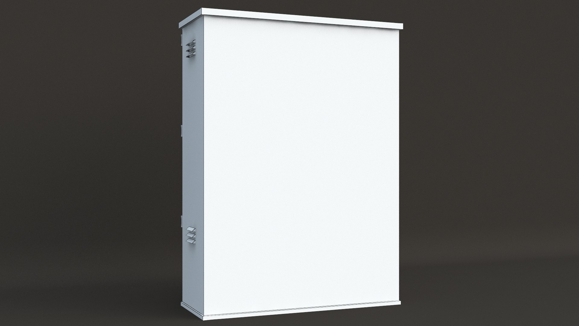 Electric Utility Box Grey 3D Model - TurboSquid 1754170