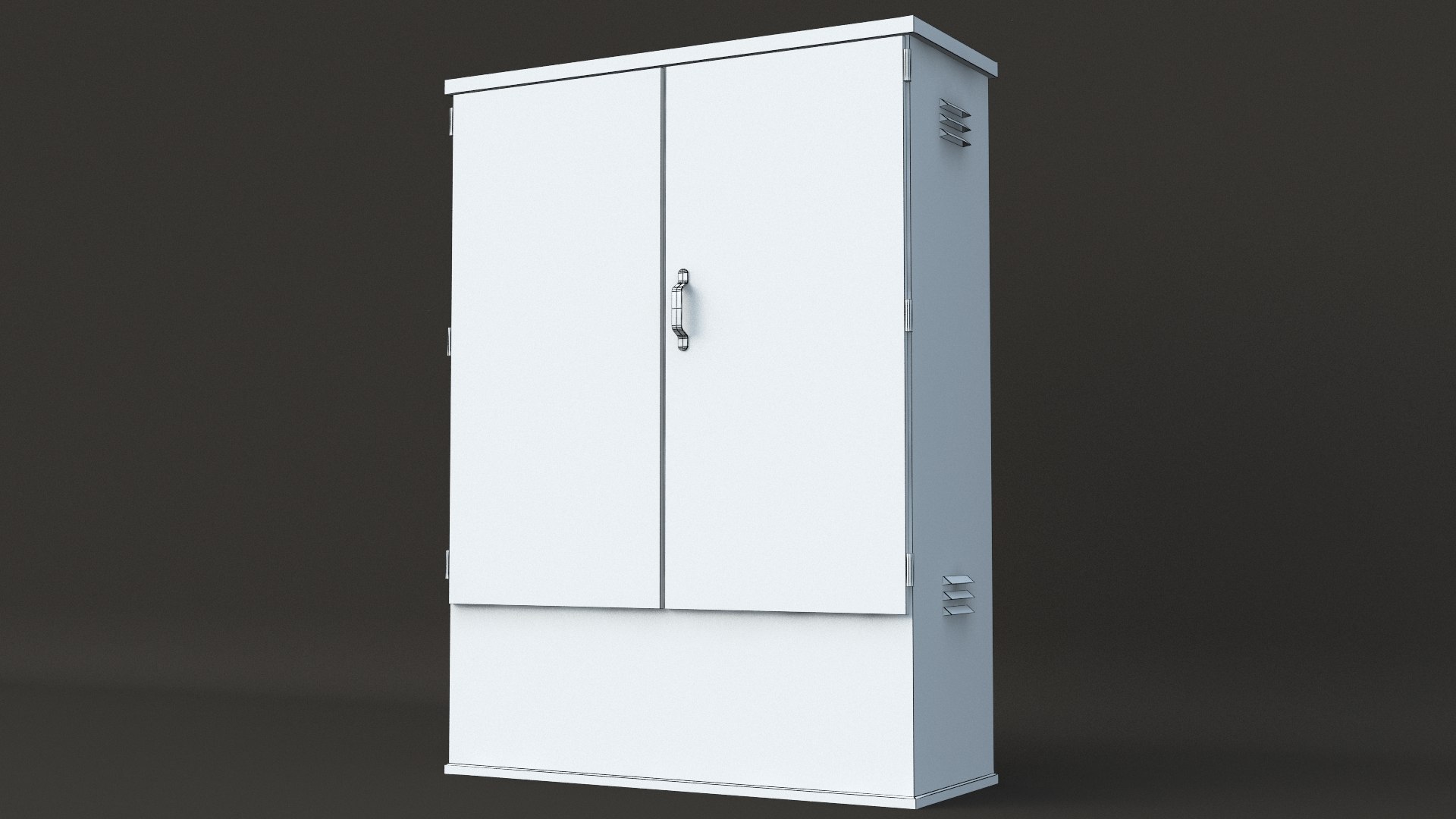 Electric Utility Box Grey 3D Model - TurboSquid 1754170