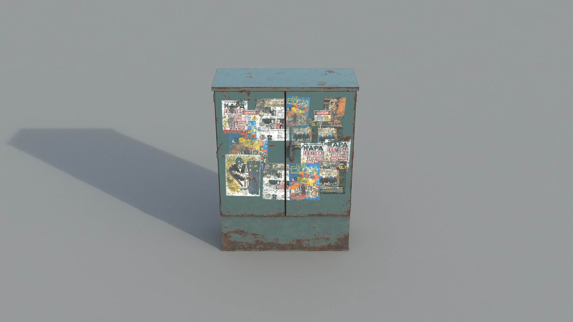 Electric Utility Box Grey 3D Model - TurboSquid 1754170