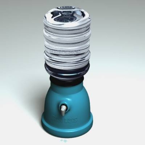 3d dispenser water bottle model