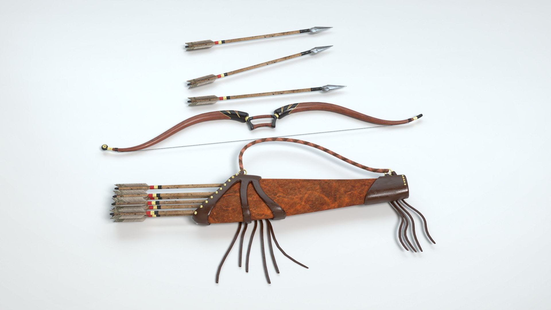 3D Bow Quiver Model - TurboSquid 1512706