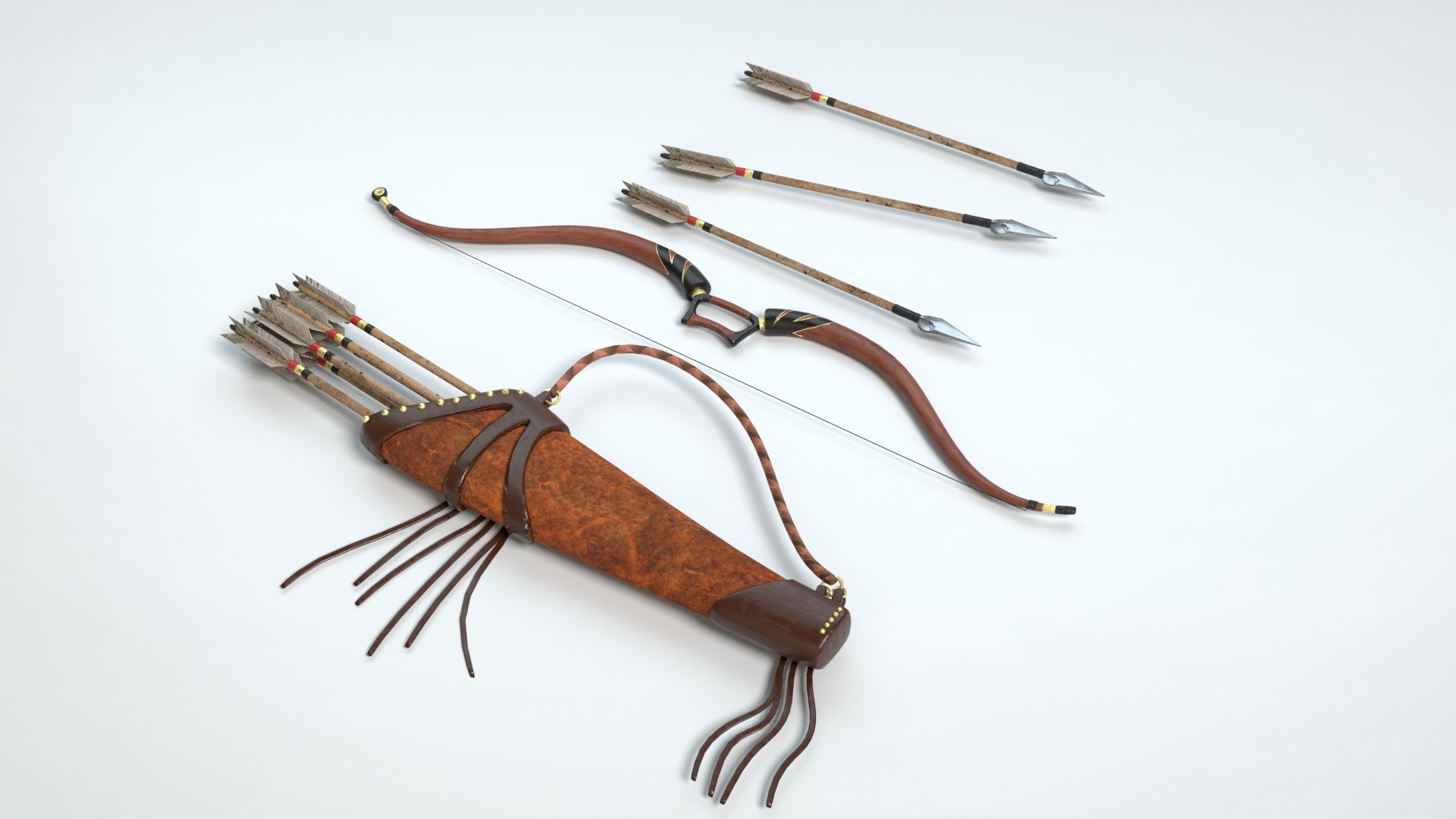 3D Bow Quiver Model - TurboSquid 1512706