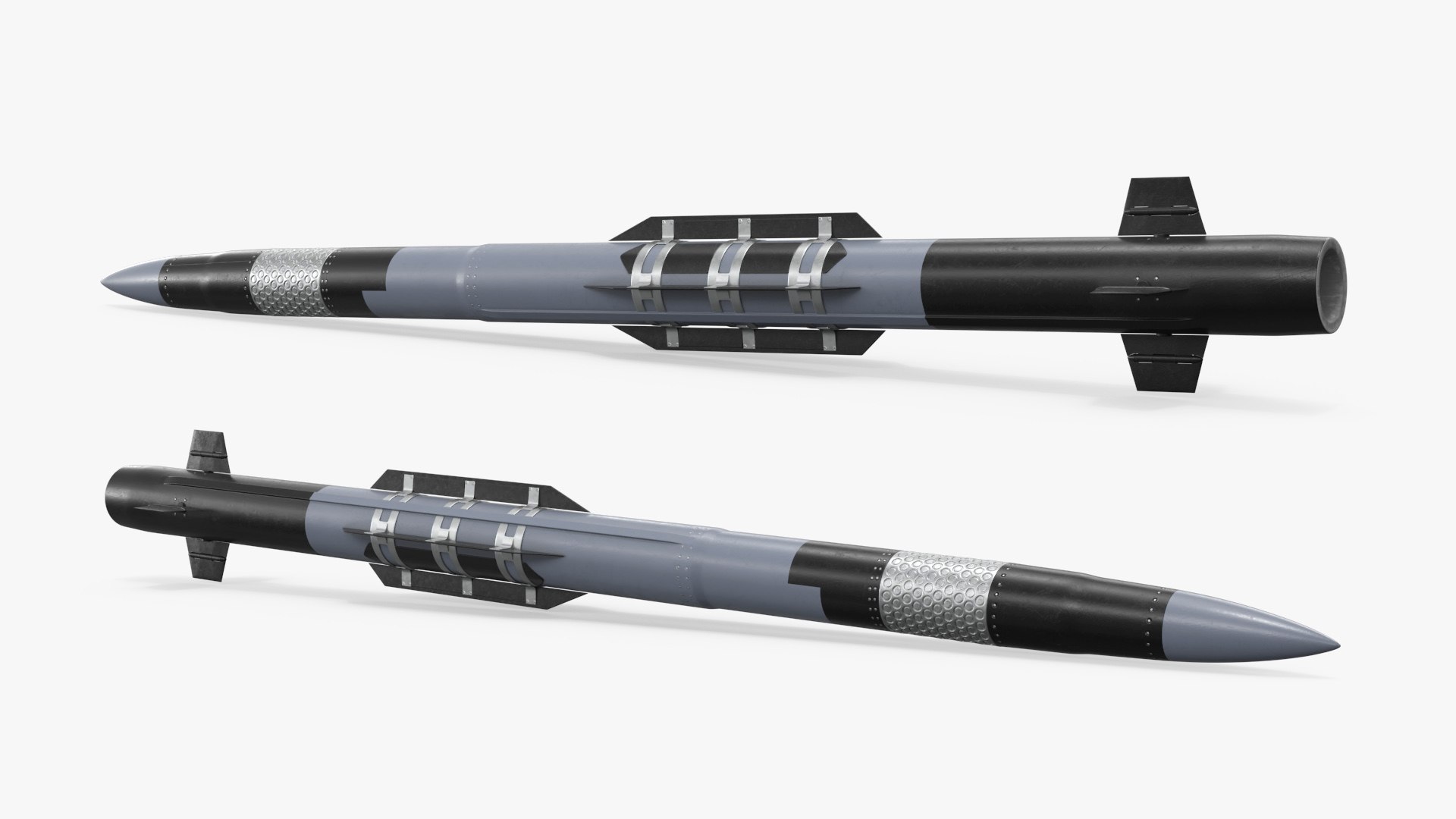 Interceptor Weapon Missile Black Gray Model - TurboSquid 2506744