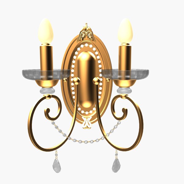 3d model massive wall lamp 38537