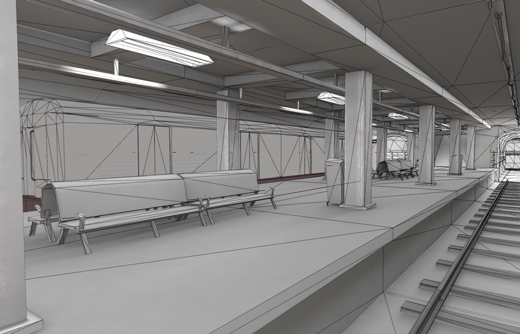 3D Urban Subway - TurboSquid 1304054