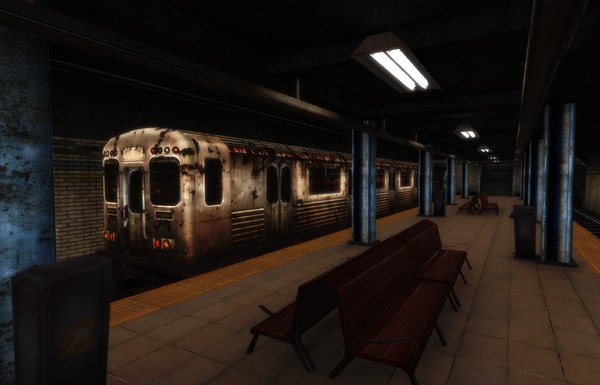 3D urban subway - TurboSquid 1304054