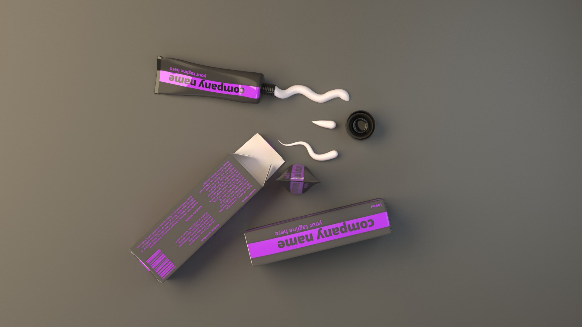 3D Lotion Packaging Set Model - TurboSquid 1470954