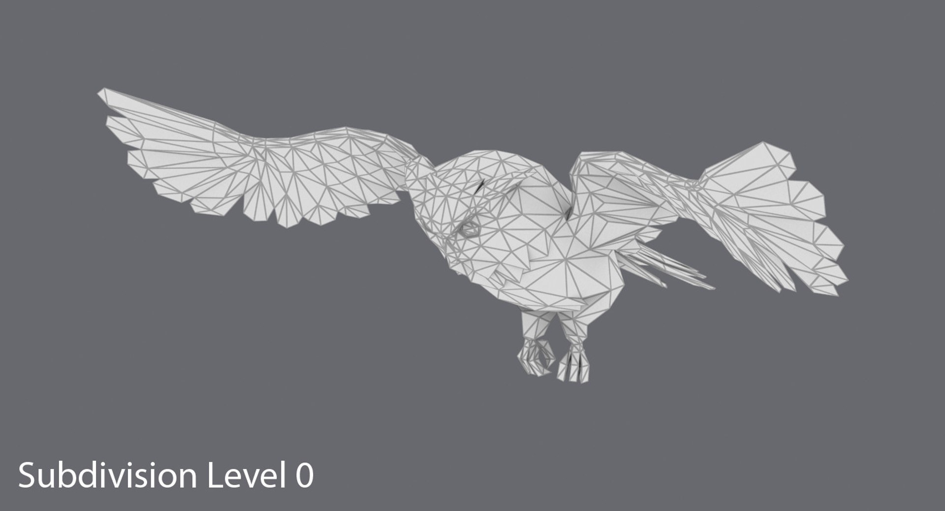 3D Owl---flying-a Model - TurboSquid 1246714