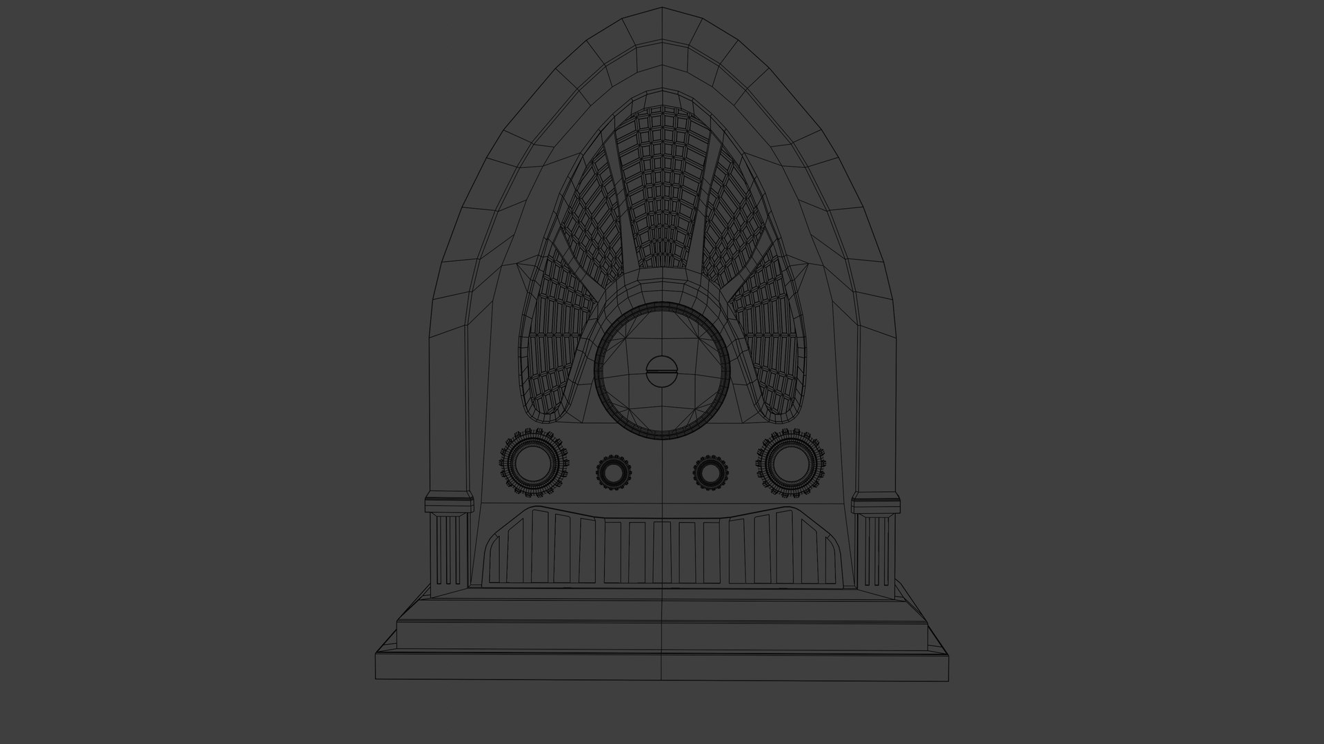 3D Model Old Radio Made In Blender - Includes Blend File - TurboSquid ...