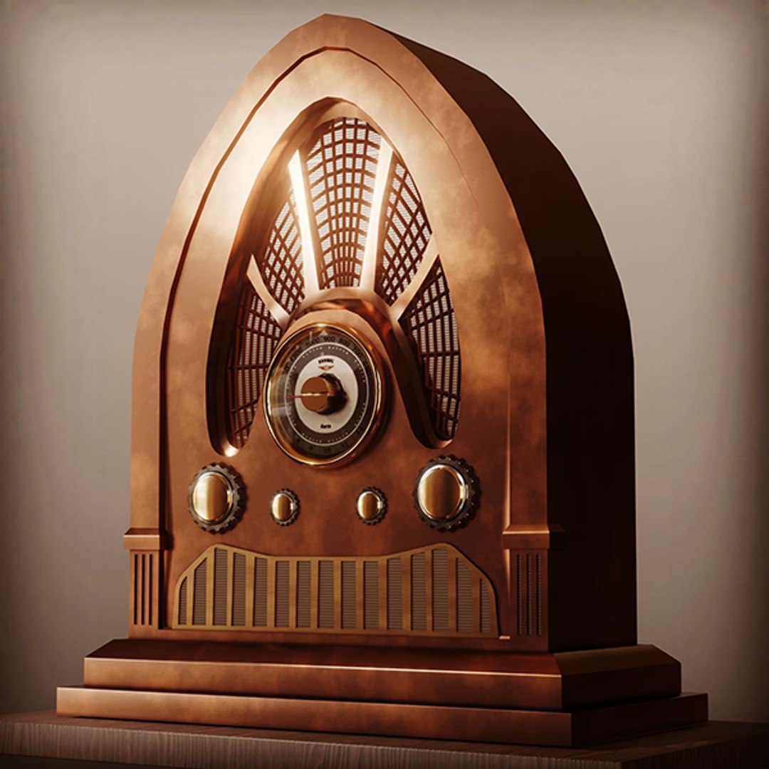 3D Model Old Radio Made In Blender - Includes Blend File - TurboSquid ...