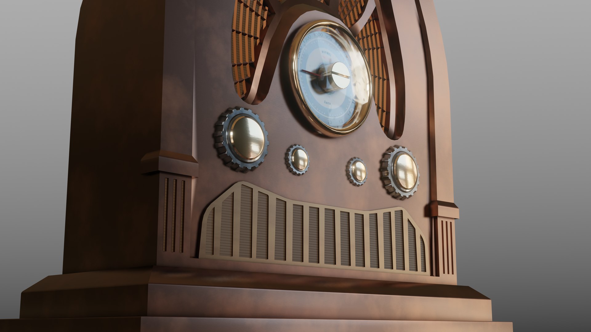 3D Model Old Radio Made In Blender - Includes Blend File - TurboSquid ...