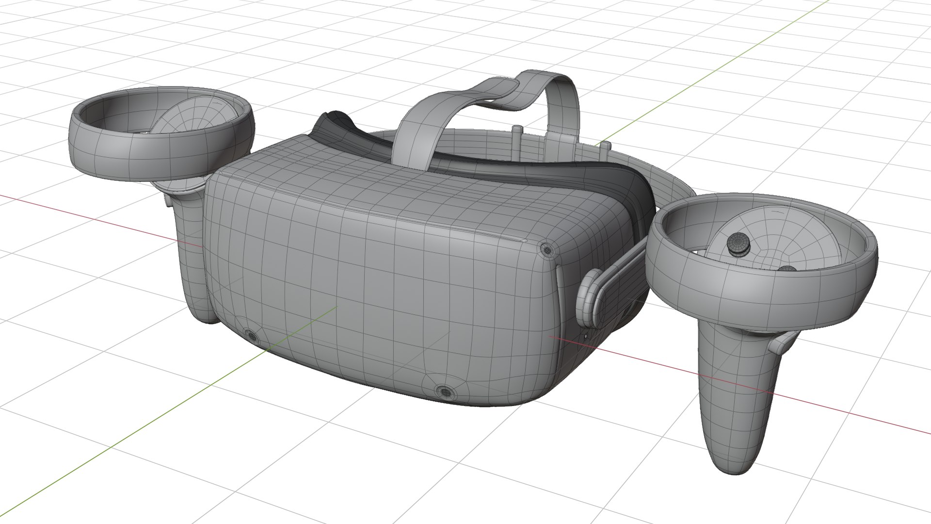 Oculus quest 2 with controllers 3D model - TurboSquid 2003261