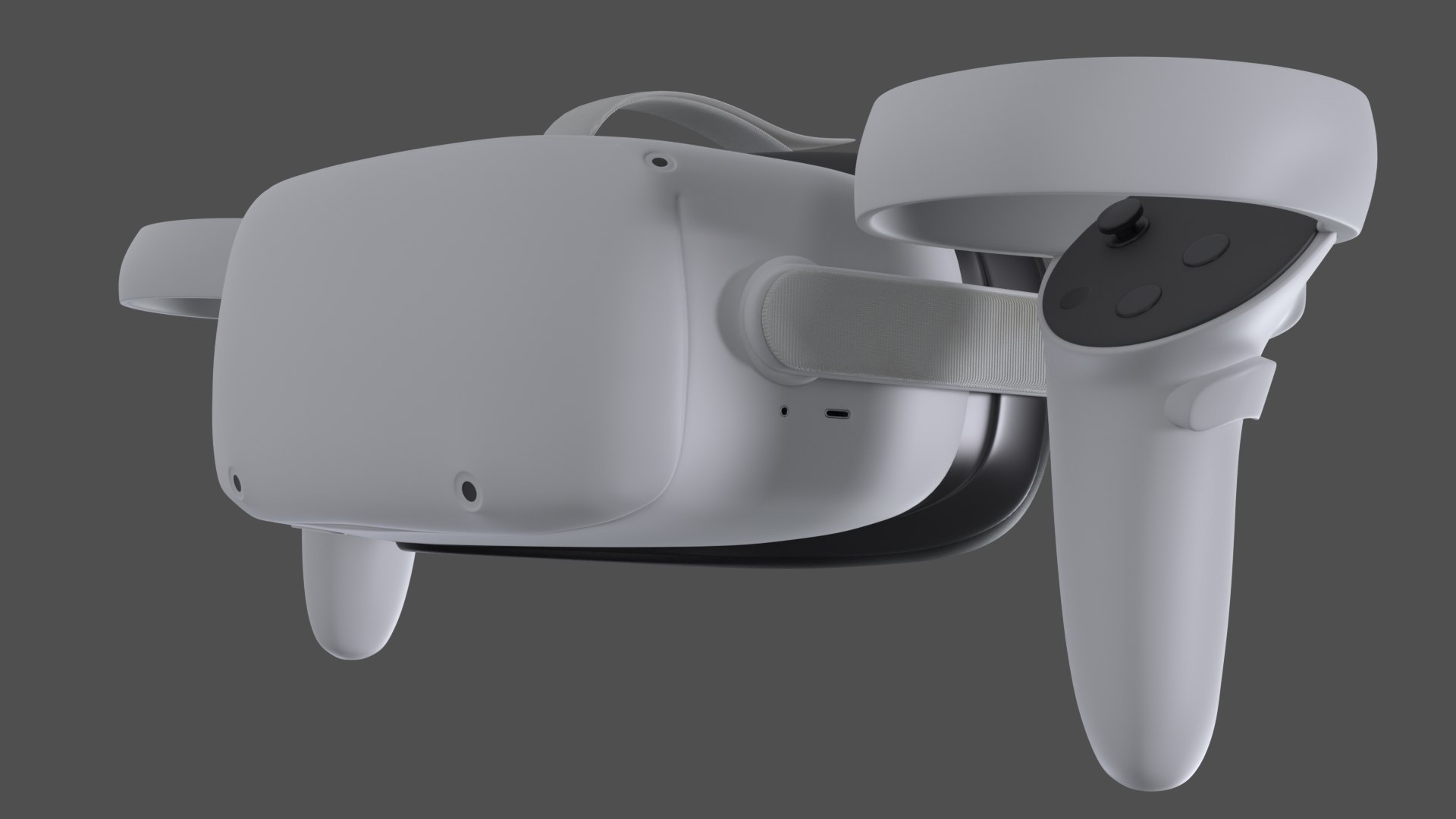 Oculus quest 2 with controllers 3D model - TurboSquid 2003261