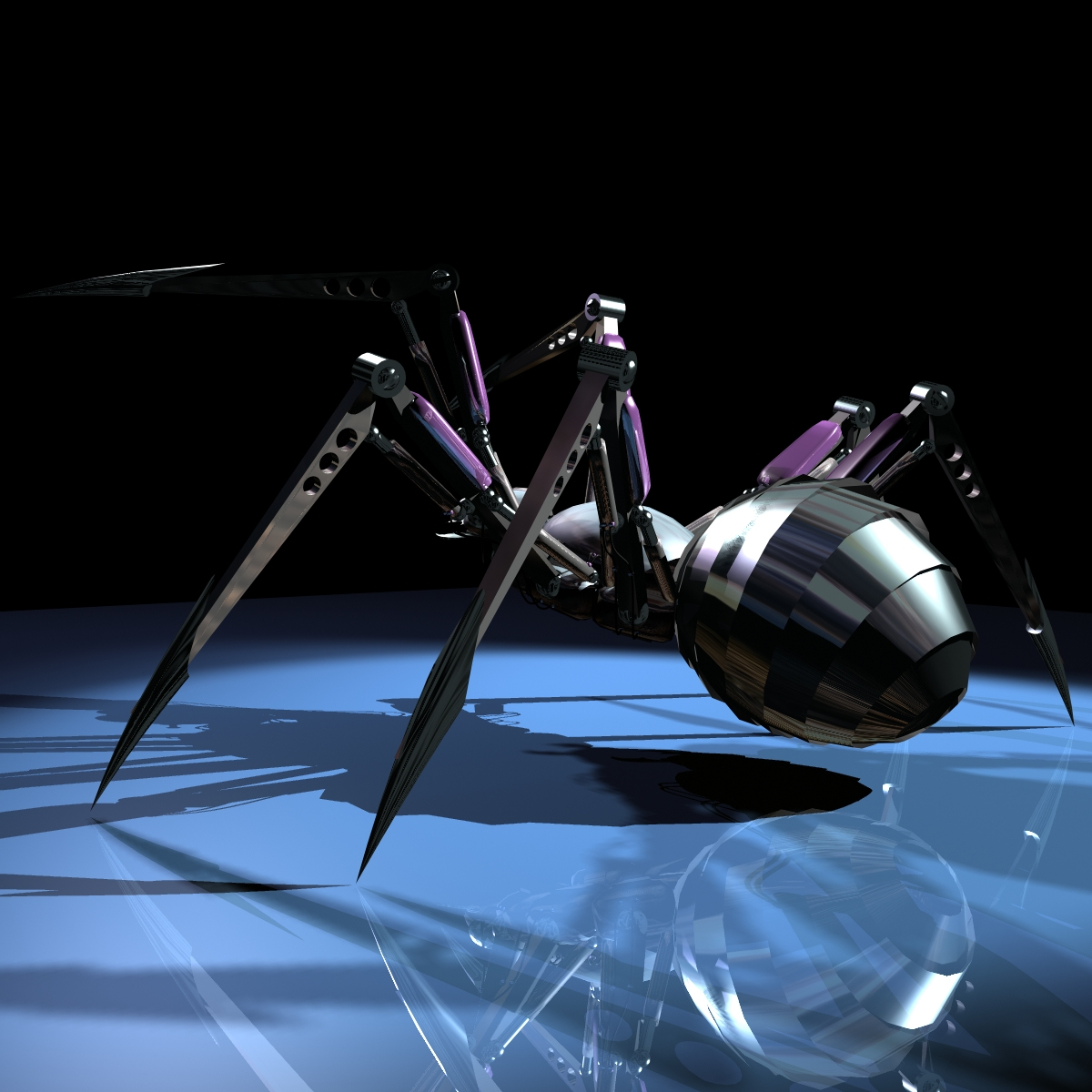 spider mech mecha 3d model