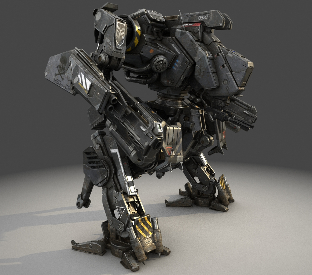 mech robot obj