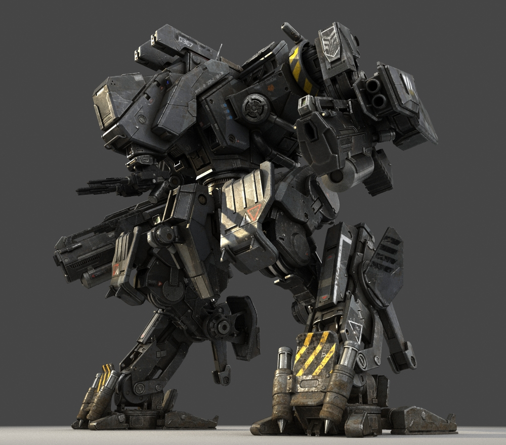 mech robot obj