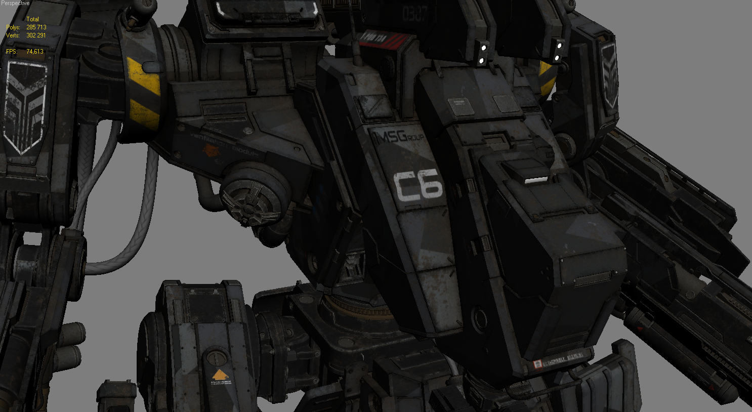 mech robot obj