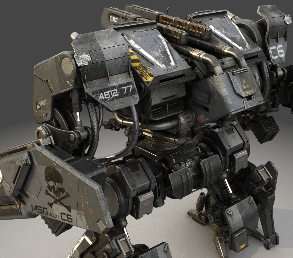mech robot obj