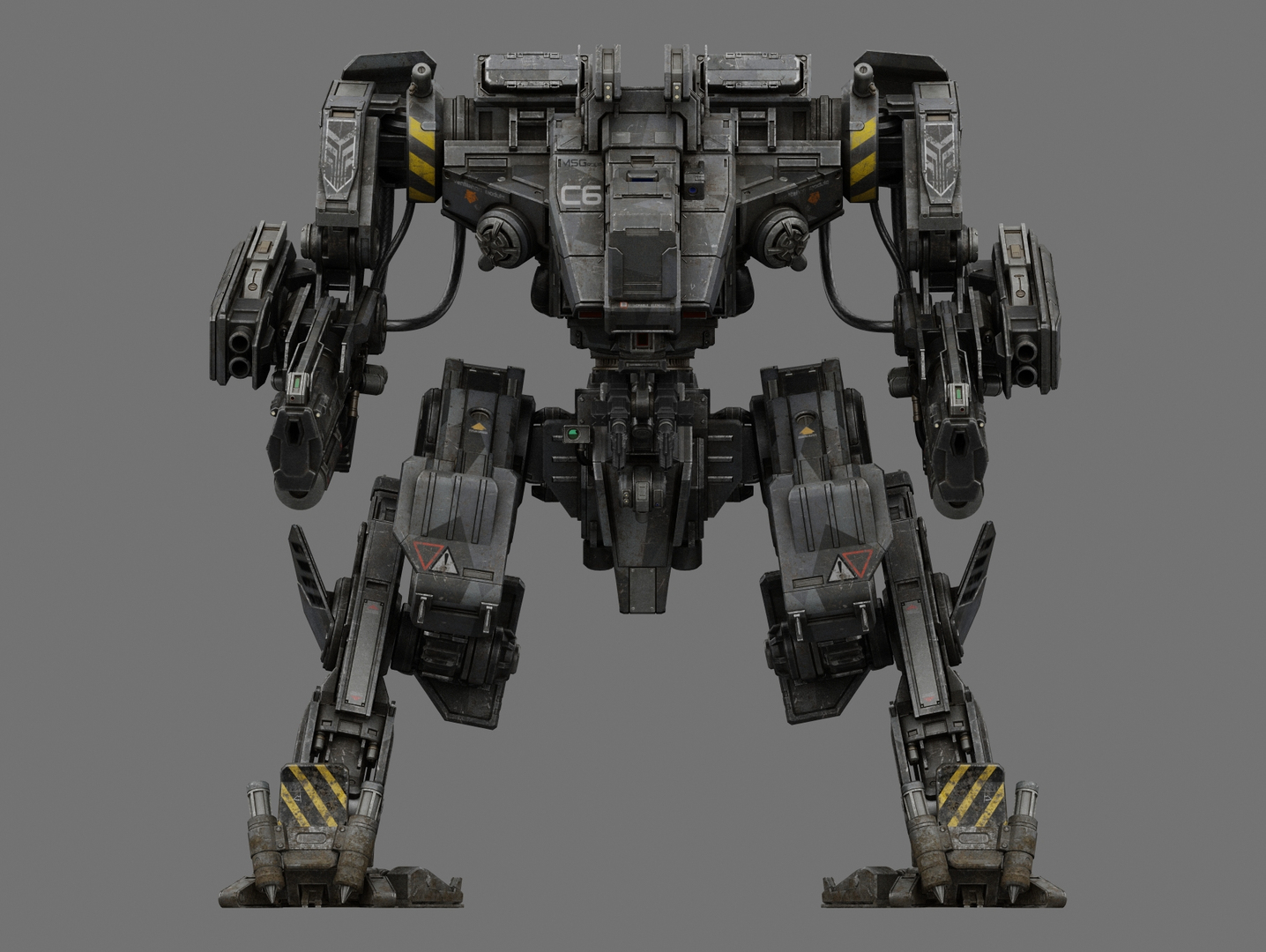 mech robot obj