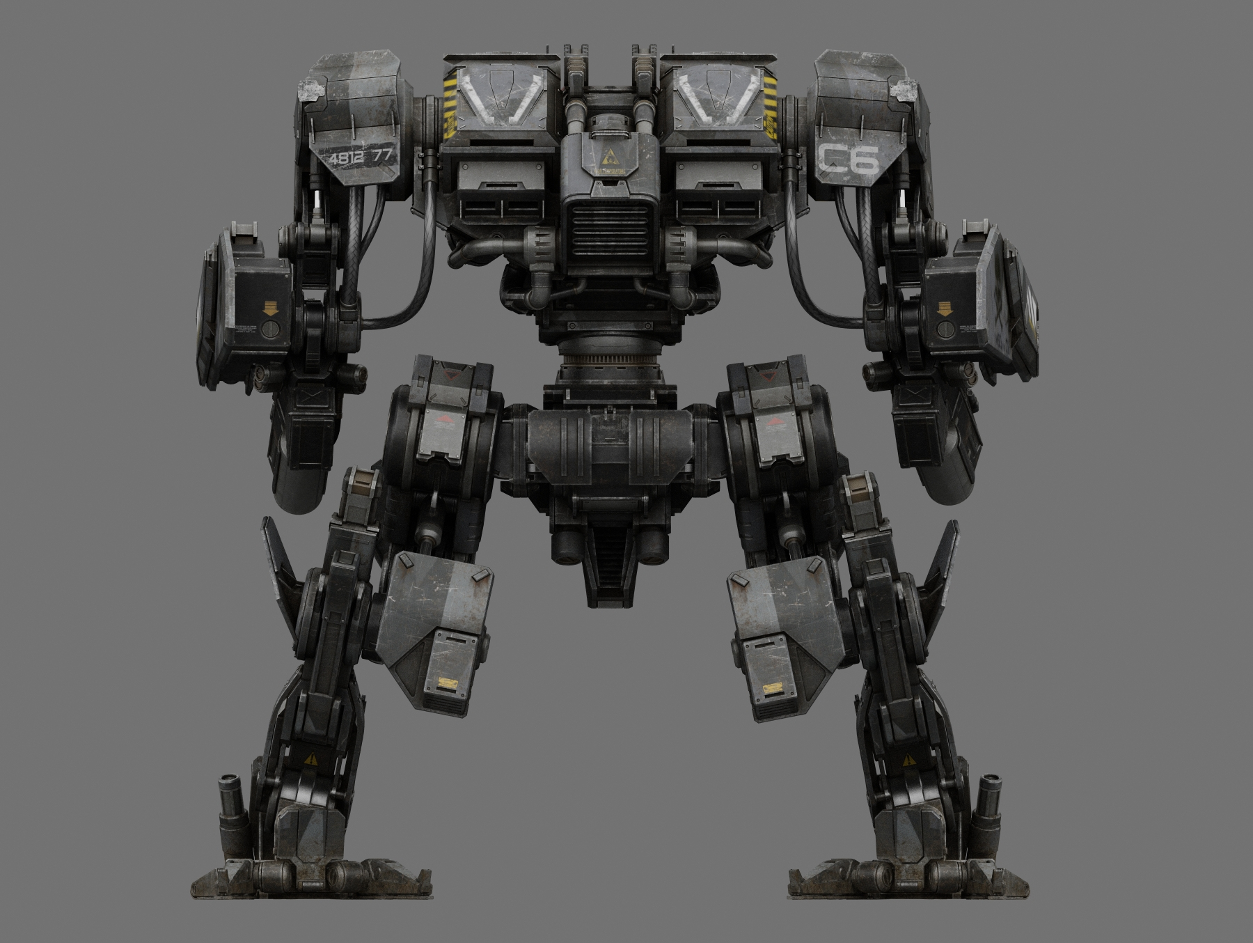 mech robot obj