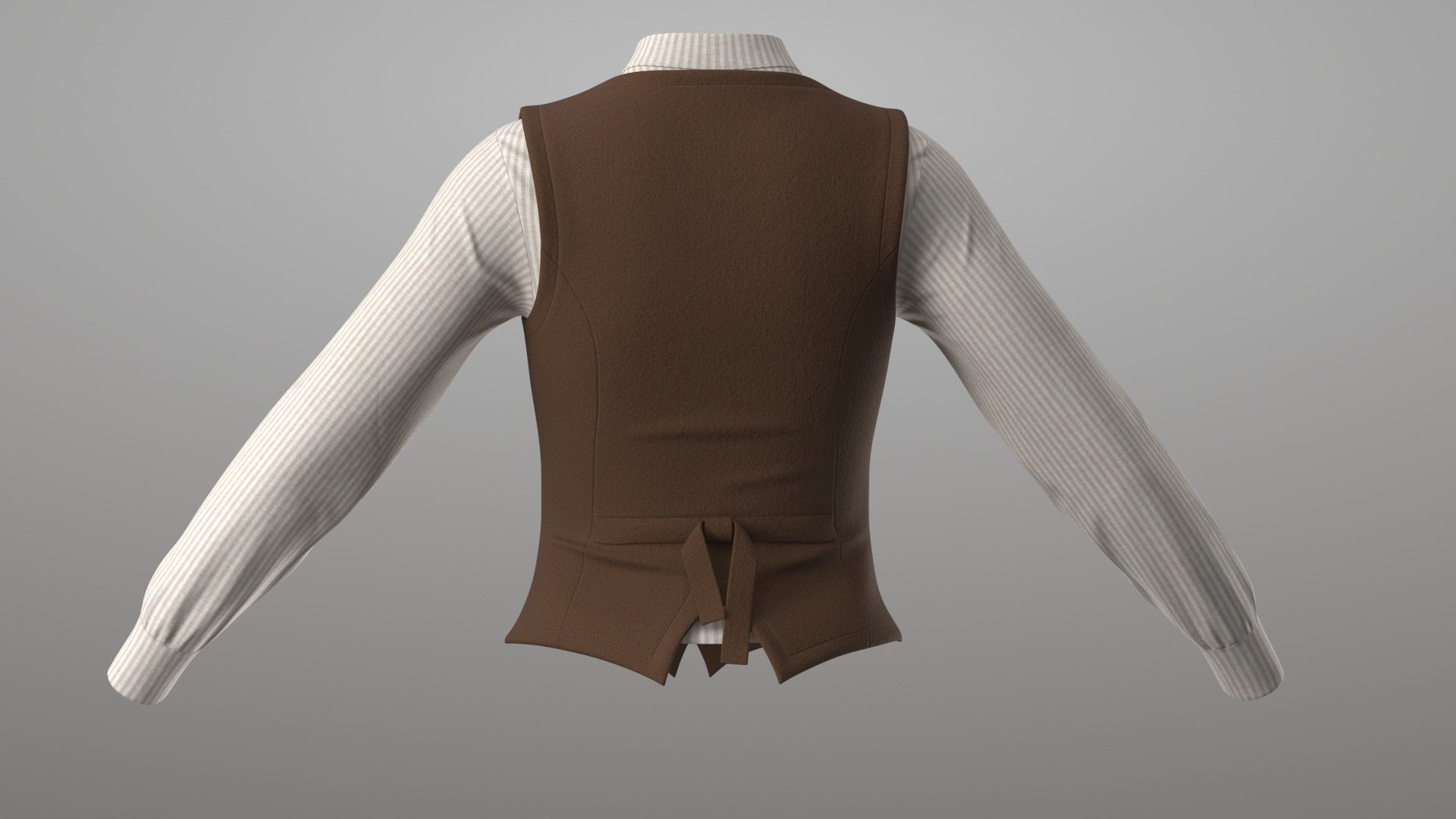 3D Blouse And Vest Female PBR - TurboSquid 2206401