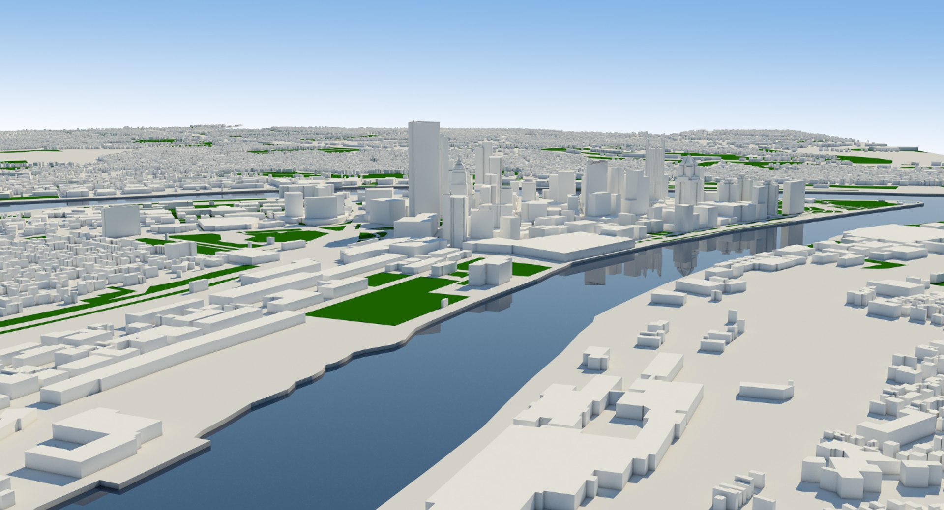 3d Pittsburgh Cityscape Model