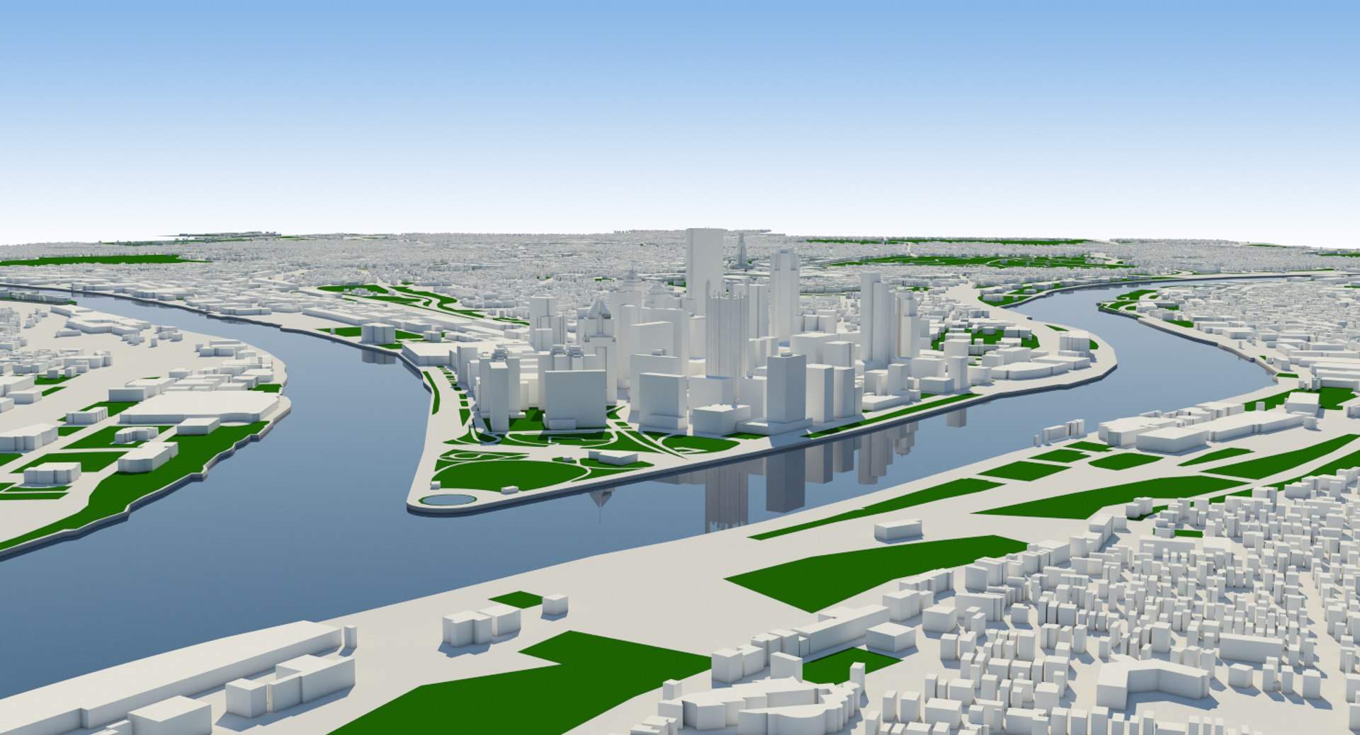3d Pittsburgh Cityscape Model