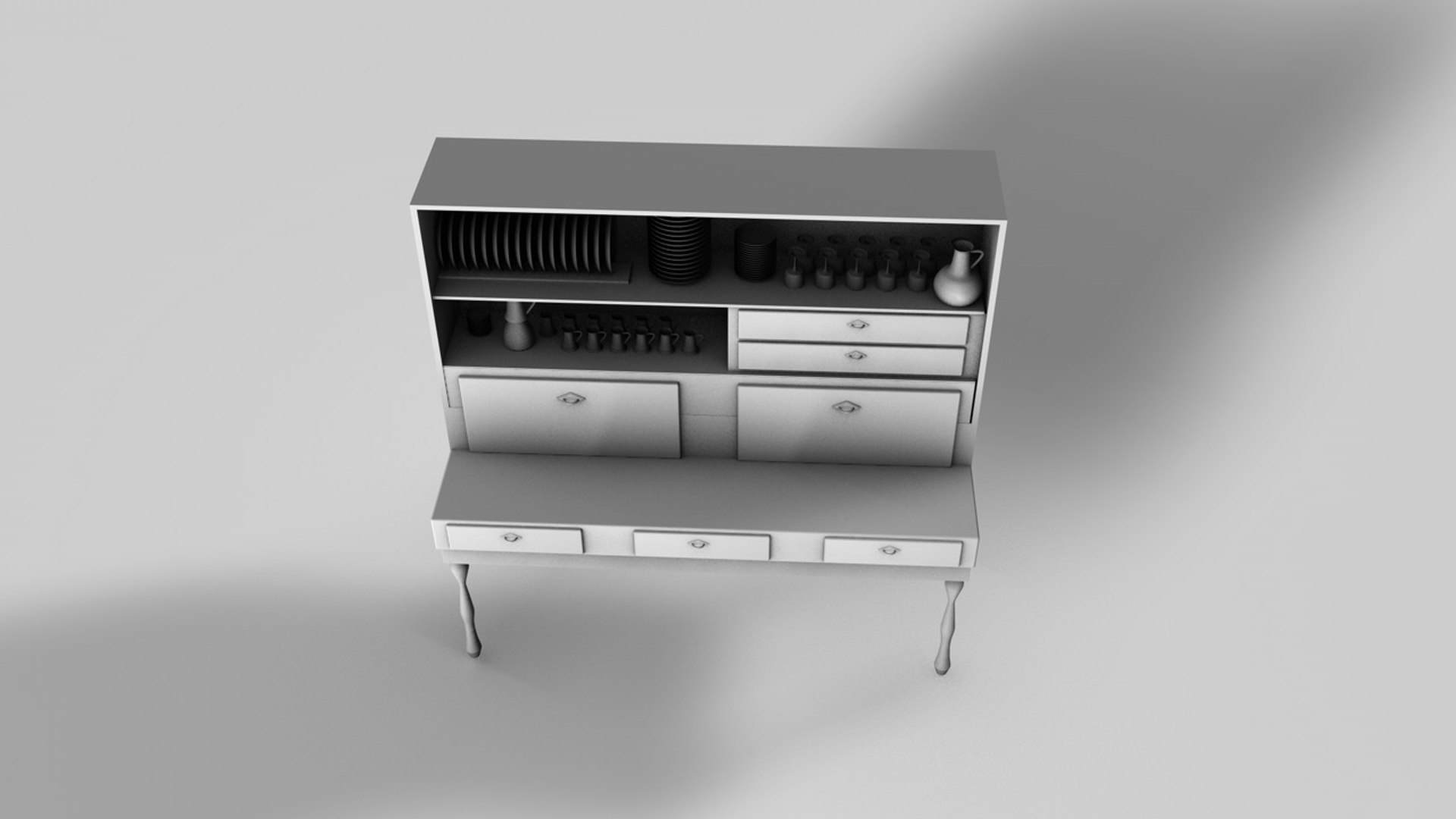 kitchen cupboard 3d model