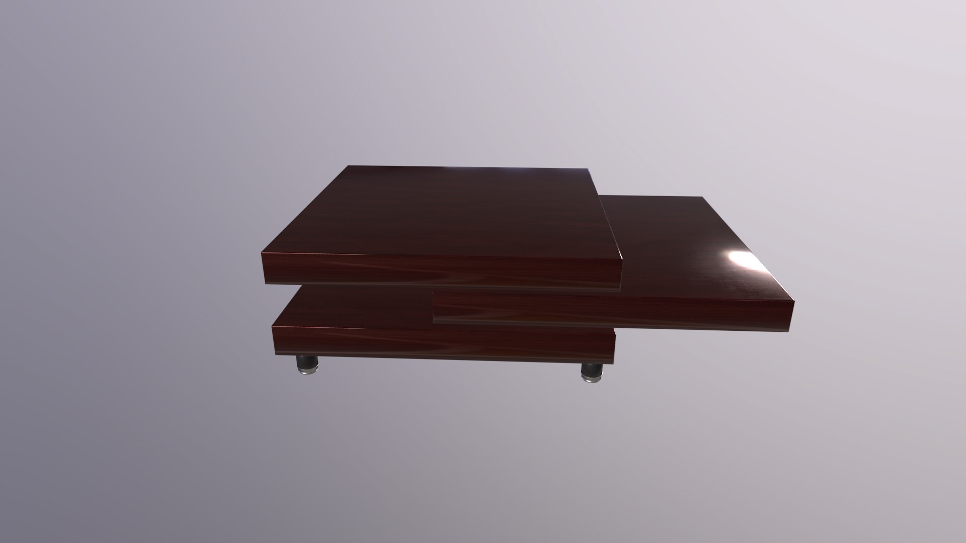 3D Wooden Coffee Table - TurboSquid 1907713