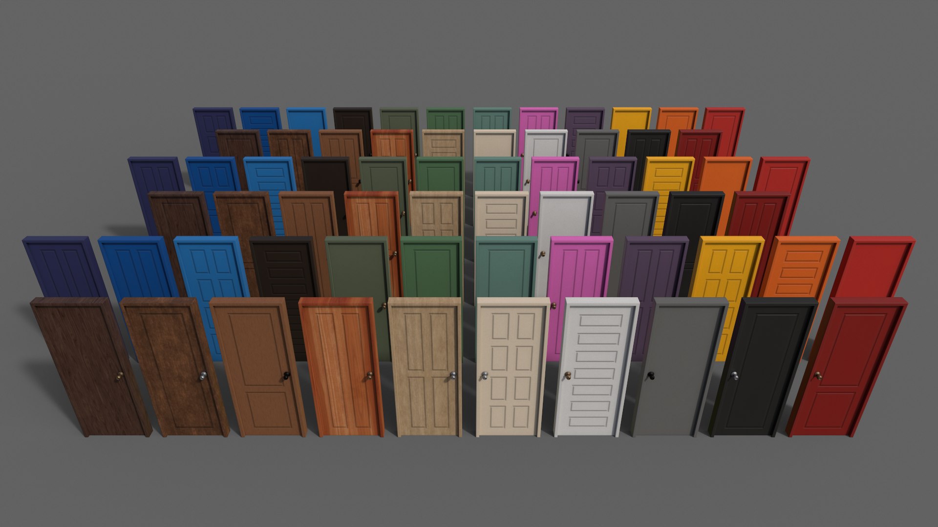 PBR Doors With Frames 3D Model - TurboSquid 2059149