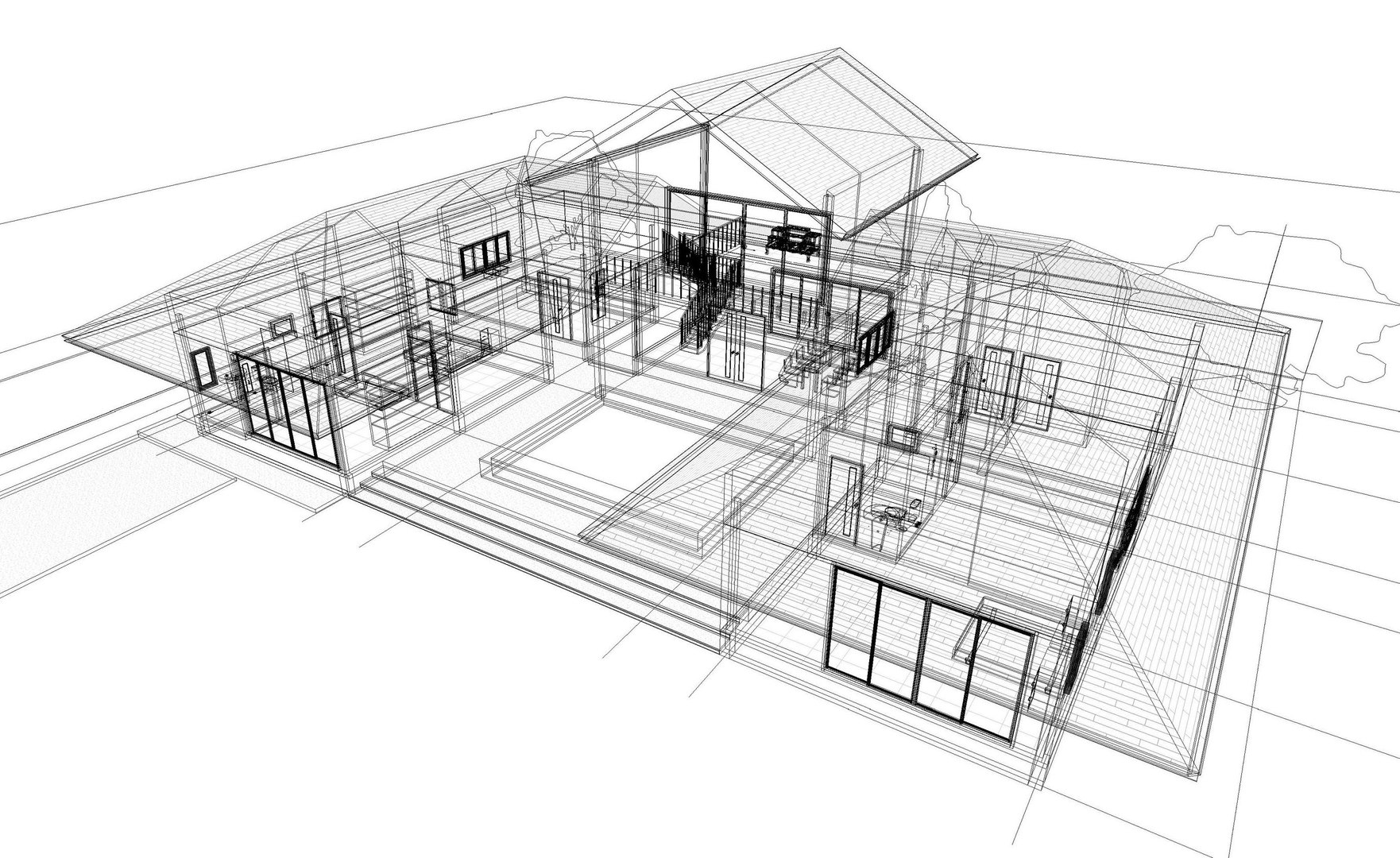 U House In REVIT Model - TurboSquid 1975352
