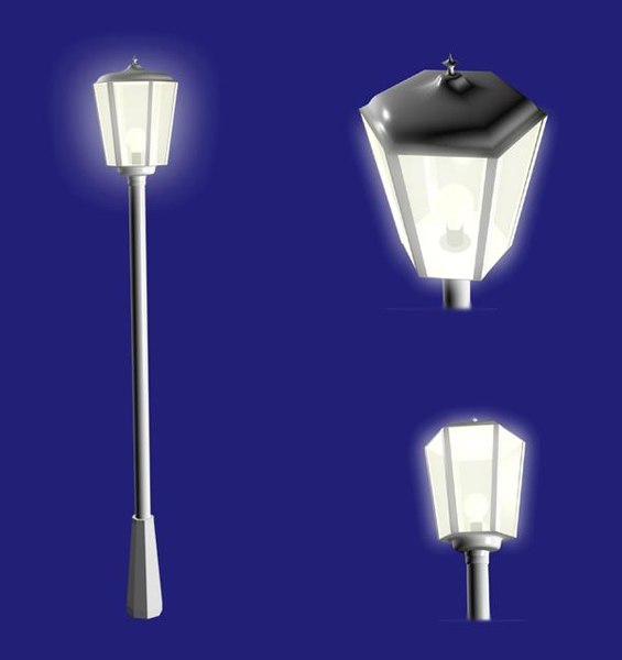 3d street lamp model