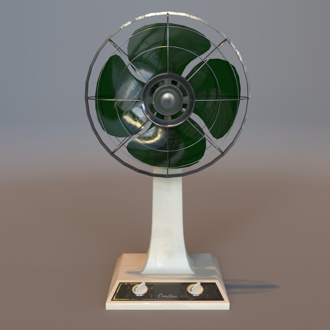 Free 3D Retro Fan Model - TurboSquid 2087740