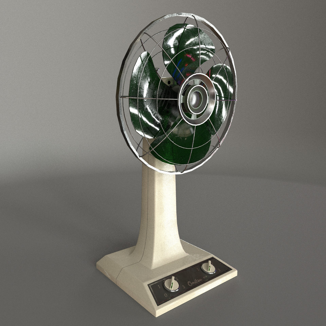 Free 3D Retro Fan Model - TurboSquid 2087740