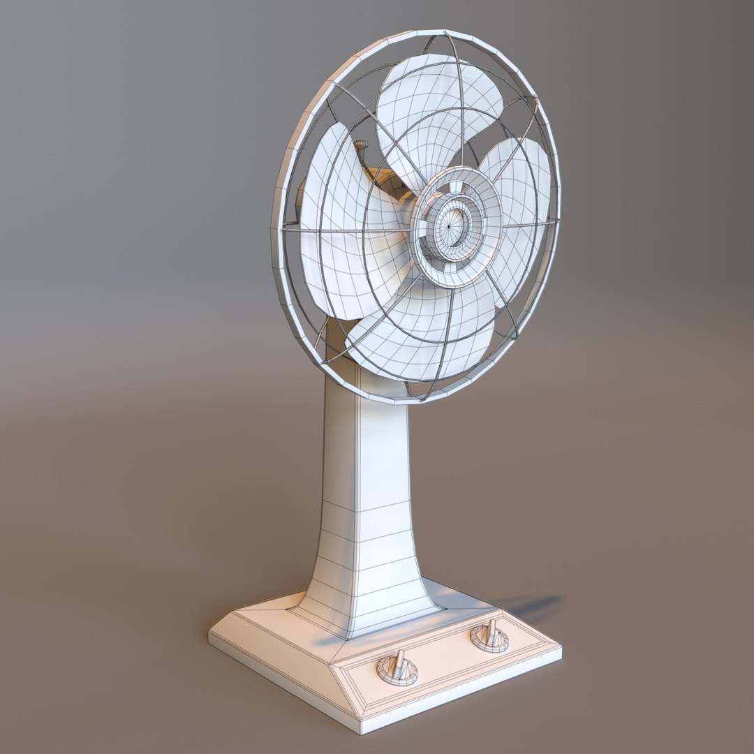 Free 3D Retro Fan Model - TurboSquid 2087740