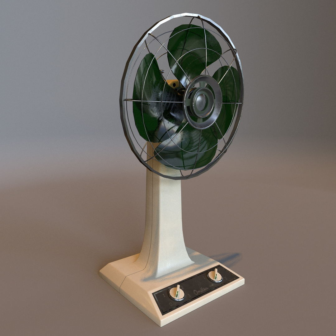 Free 3D Retro Fan Model - TurboSquid 2087740